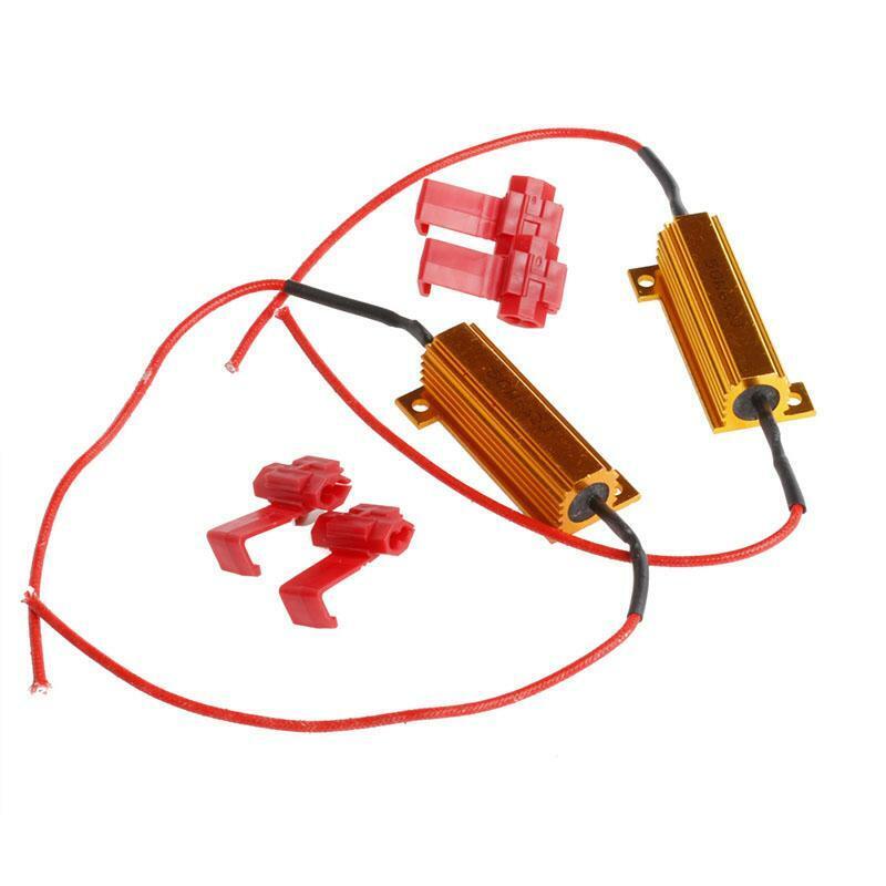 2X LOW VOLTAGE LED LOAD RESISTOR 4 TRAILER TAIL STOP LIGHTS INDICATOR
